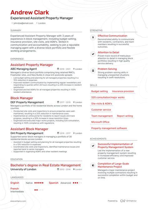 5 Assistant Property Manager Resume Examples And Guide For 2023