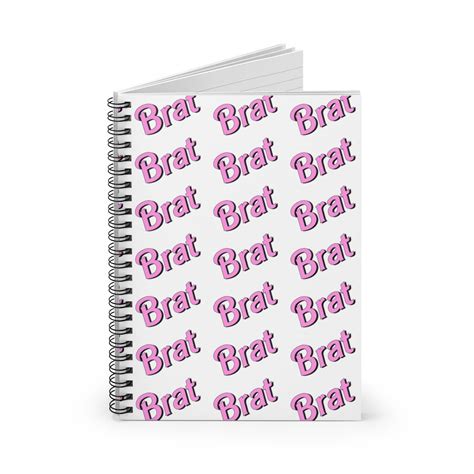 Y2k Brat Spiral Notebook Aesthetics Boutique