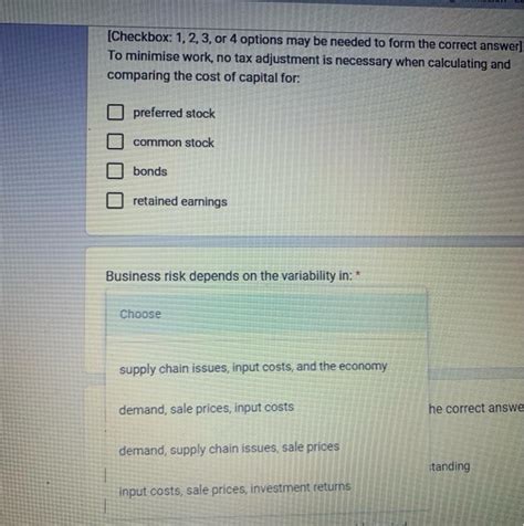 Solved Checkbox 123 Or 4 Options May Be Needed To Form