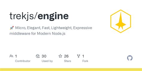 GitHub Trekjs Engine Micro Elegant Fast Lightweight Expressive