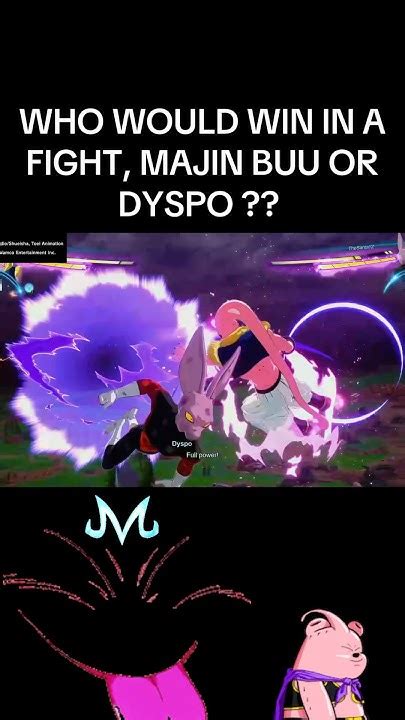 Who Would Win In A Fight 😳 Majin Buu Or Dyspo Both From The Super Series Munex