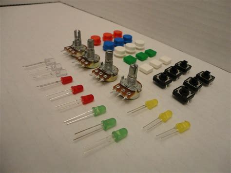 Starter Kit Electronic Resistor Led Potentiometer Tact Switch For