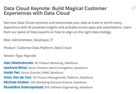 Michael Andrew On Linkedin Come Learn About Salesforce Data Cloud At Trailblazer Dx Next Week