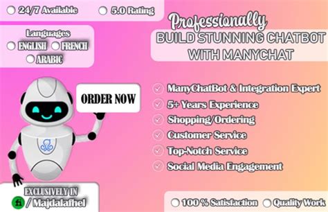 Create A Custom Chatbot Using Manychat By Majdalafhel Fiverr