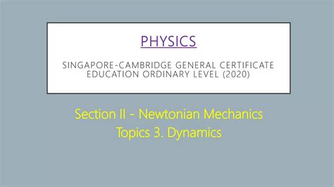 Physics Dynamics Pptx