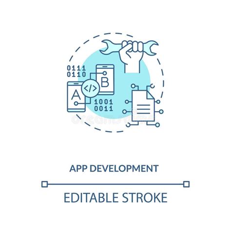 App Development Concept Icon Stock Vector Illustration Of Idea Conceptual 200815385