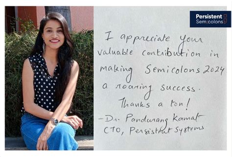 Sayali Sonawane On Linkedin Volunteered In Persistent Systems Annual Hackathon Semicolons 2024