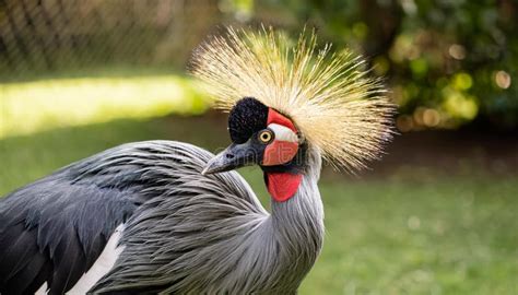 Beautiful Crown Crane The Crown Crane Is Known As The King Of Cranes Stock Illustration