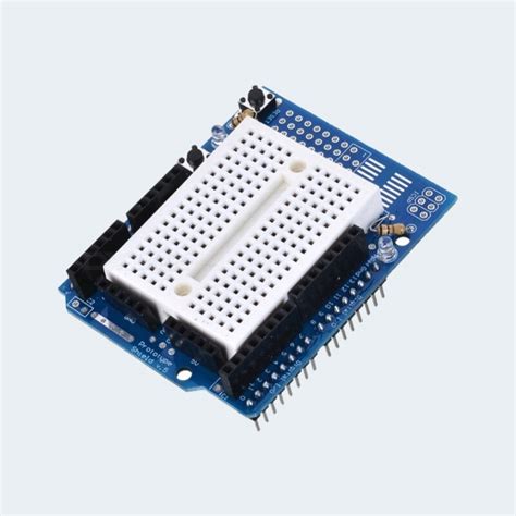 Arduino Prototype Shield With Mini Breadboard