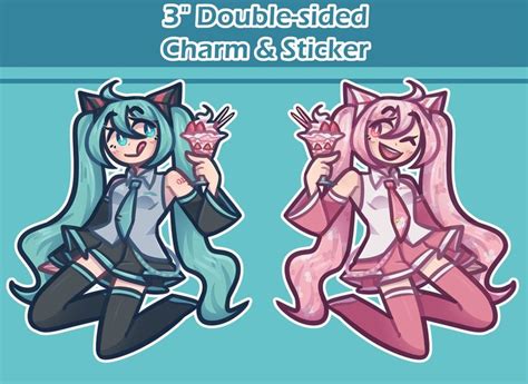 Hatsune Miku Charm Etsy Canada Hatsune Miku Miku Hatsune