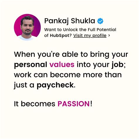 Pankaj Shukla On Linkedin What Happens When Your Personal Values Align