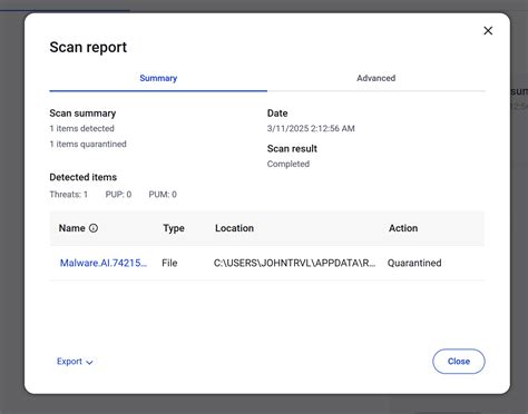 Help Malware Found In Scan Failed To Click Quarantine Want To Now Cant Resolved Malware