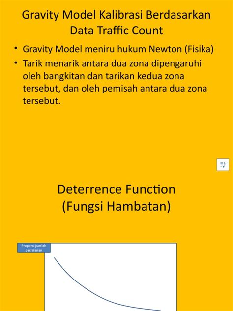 Trip Distribution Gravity Model Kalibrasi Tc Pdf
