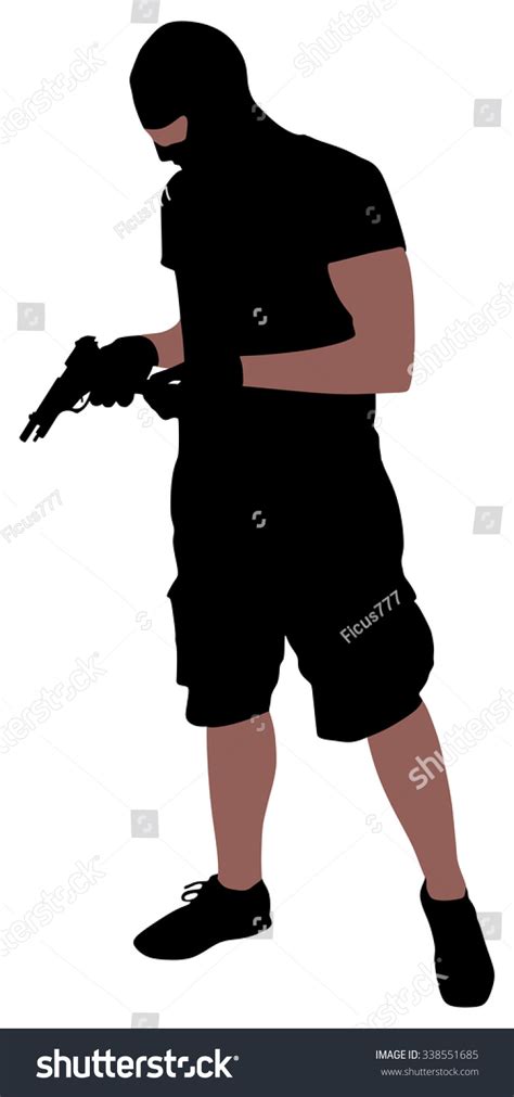 Robber Mask Vector Stock Vector Royalty Free 338551685 Shutterstock
