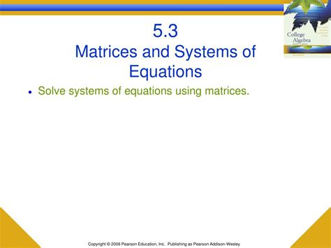 PPT Systems Of Equations And Matrices PowerPoint Presentation Free Download ID 7059647