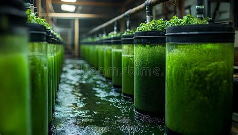 Ai Generated Algae Farm Stock Illustration Illustration Of Colony 374007634