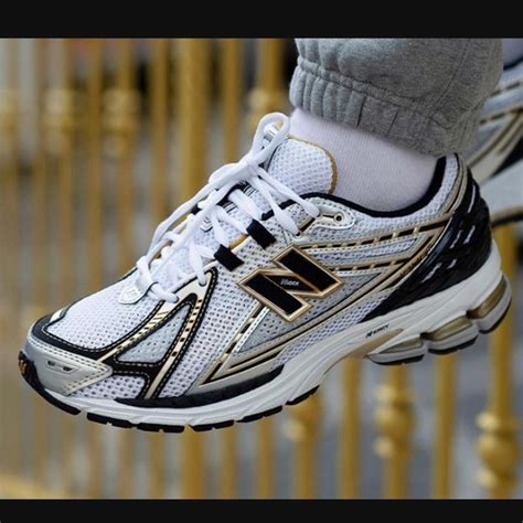 New Balance Shoes New Balance 96r White Metallic Gold Poshmark