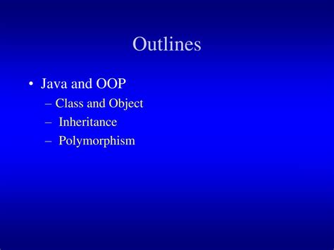Ppt Lecture 06 Java And Oop Powerpoint Presentation Free Download