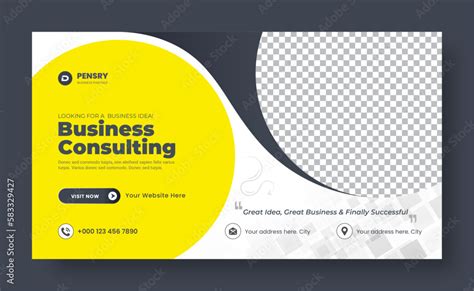 Business Consulting Banner Design Template Social Media Banner Layouts Set Of Editable Web