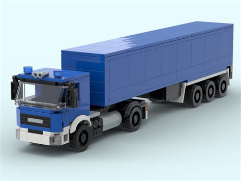 Lego Moc Thw Sattelzug Man Truck With Trailer By Bk Brick Design
