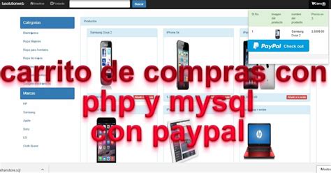 Carrito De Compras En Php Y Mysql Codigo ~ Tusolutionweb