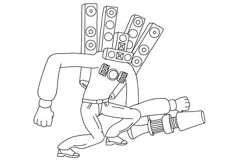 Titan Speakerman Coloring Pages Free Printable Pdf Online Coloring