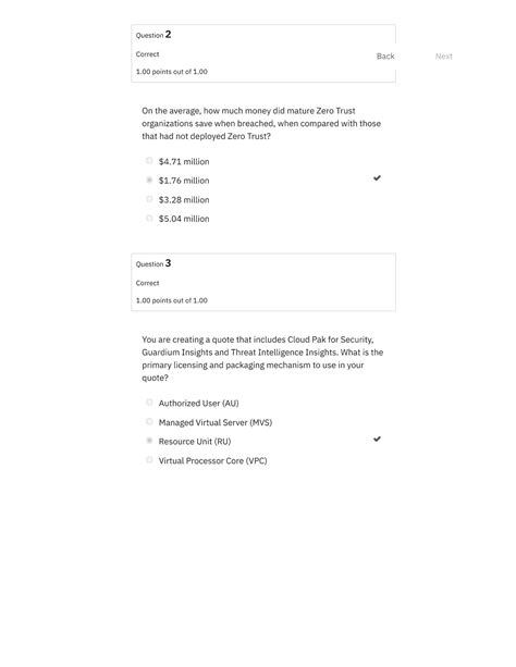 SOLUTION Ibm Security Cloud Pak For Security Level Quiz Attempt Review Studypool