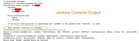 Jenkins Doesnt Find Xcode Schemes But Schemas Are Shared Stack Overflow