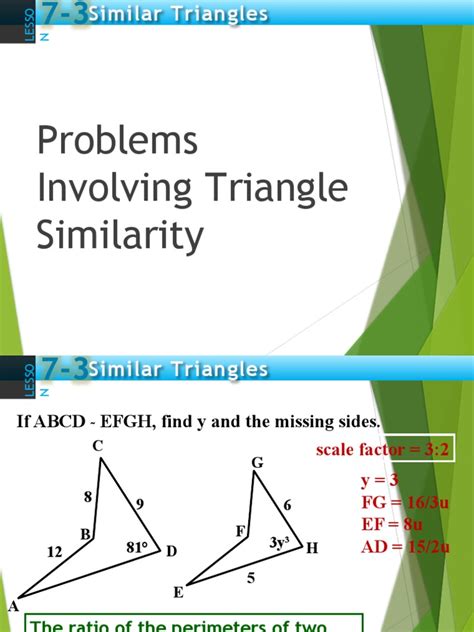 G9 Math Q3 Week 9 Problem Involving Triangle Similarity Pdf