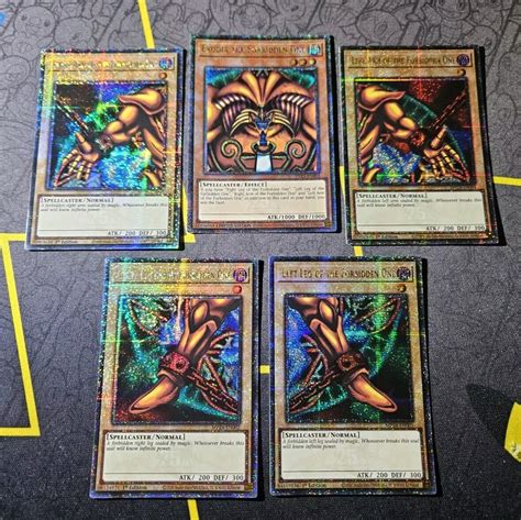 Yugioh Complete Exodia Set All 5 Pieces The Forbidden One