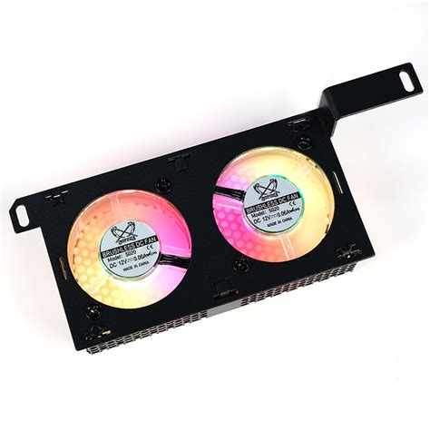 Ram Argb พัดลมระบายความร้อน Argb Pwm 800 4200rpm ขนาด 50 มม สีดํา และสีขาว สําหรับ Ddr4 Ddr5