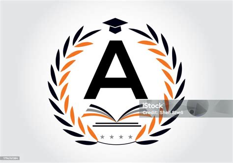 교육 로고 책 개념이 있는 편지 A 교육 경력 기호 대학 아카데미 졸업 로고 템플릿 벡터 디자인 교육에 대한 스톡 벡터 아트 및 기타 이미지 Istock