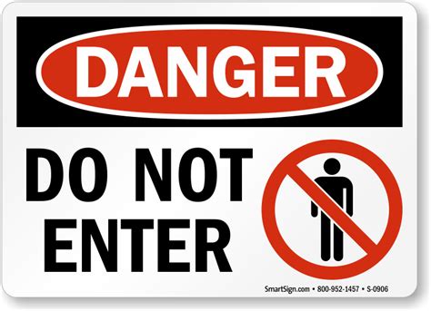 Danger Do Not Enter Printable Sign Printable Free Templates