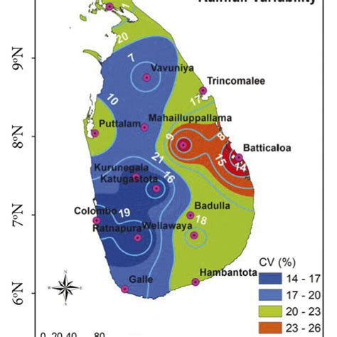 Spatial Distribution Of Rainfall Variability At Annual And Seasonal