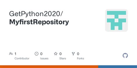 Github Getpython2020myfirstrepository