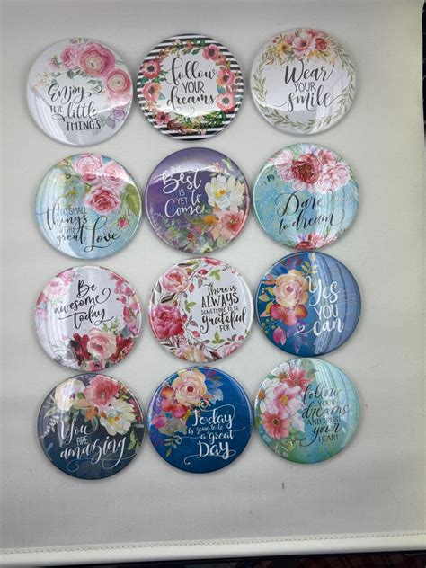 Motivational Quotes Floral Pocket Mirrors 1 Inspirational Quotes