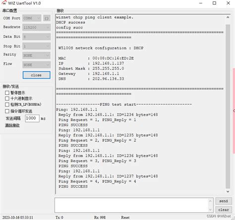 10 w5100s w5500 rp2040 raspberry pi pico＜ping icmp to detect network connectivity＞
