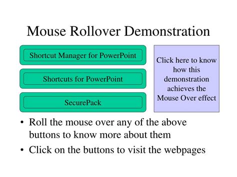 Ppt Mouse Rollover Demonstration Powerpoint Presentation Free Download Id1717847