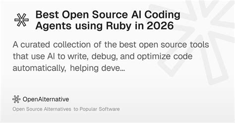 Best Open Source Ai Coding Agents Using Ruby In 2026