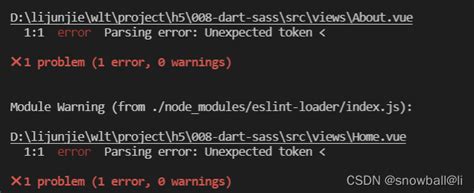 Eslint： Error Parsing Error Unexpected Token ＜error Parsing Error