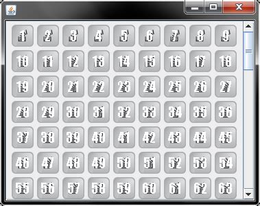 Java How To Arrange The Components In Multiple Rows In A Scrollpane Stack Overflow