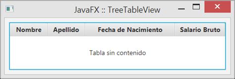 Javafx Control Treetableview
