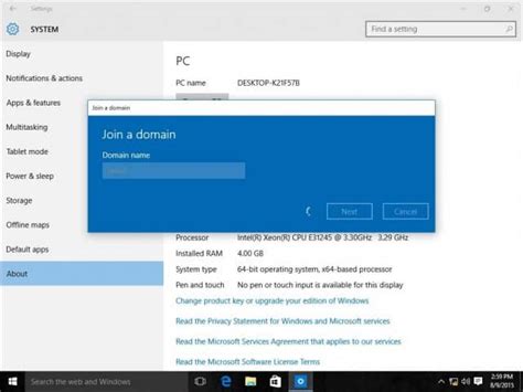 How To Join A Windows 10 Pc To A Domain