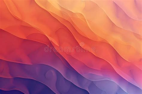Abstract Waves Vibrant Hues Of Orange Pink And Purple Flow Seamlessly Creating A Soothing
