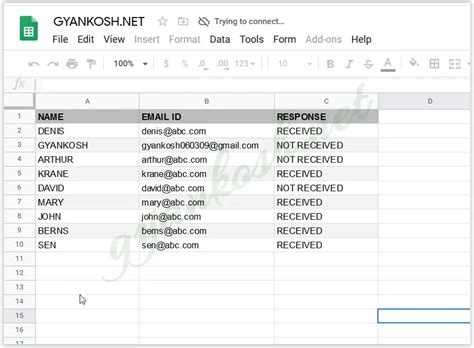 How To Send Email From Google Sheets Gyankosh Learning Made Easy