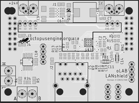 LAN Shield OctopusLAB Cz