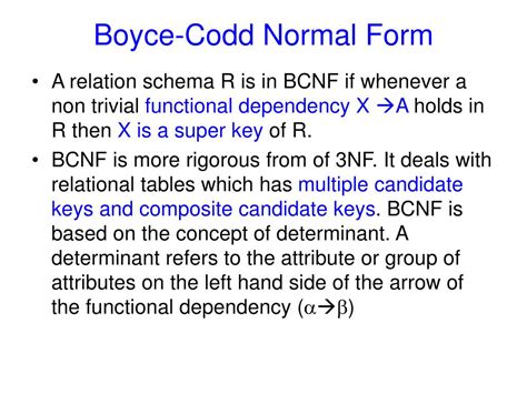 Ppt Boyce Codd Normal Form Bcnf Powerpoint Presentation Free