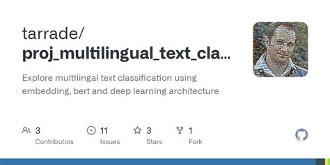 GitHub Tarrade Proj Multilingual Text Classification Explore