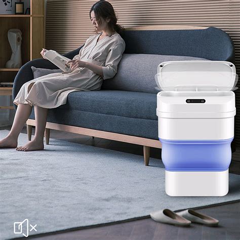 Купити Складаний кошик для сміття із сенсорним керуванням в Україні Найнижча ціна на Складаний