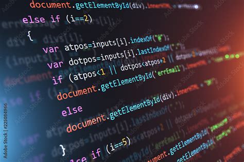 Programming Source Code Abstract Background Stock Illustration Adobe